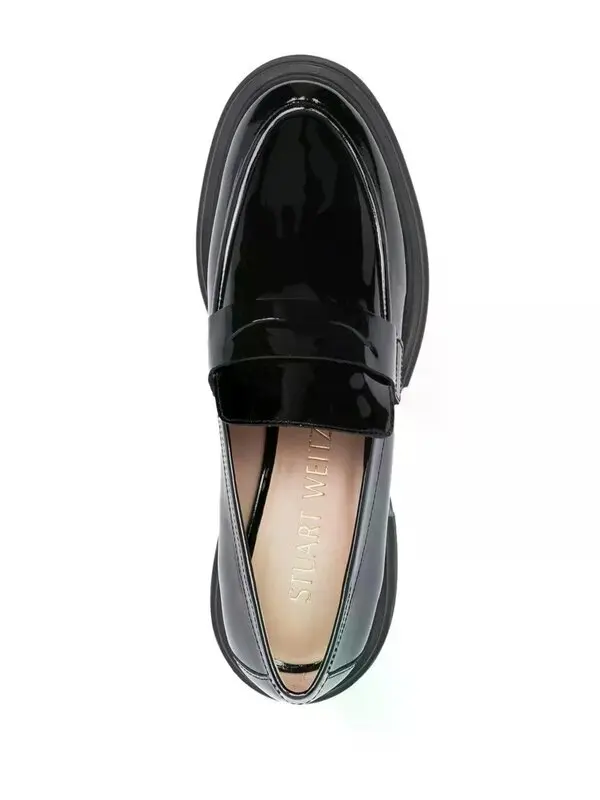 STUART WEITZMAN Soho Patent-leather Loafers