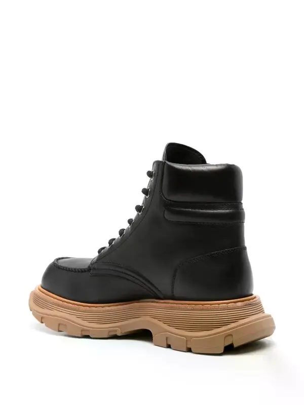 Alexander McQueen Leather Ankle Boots
