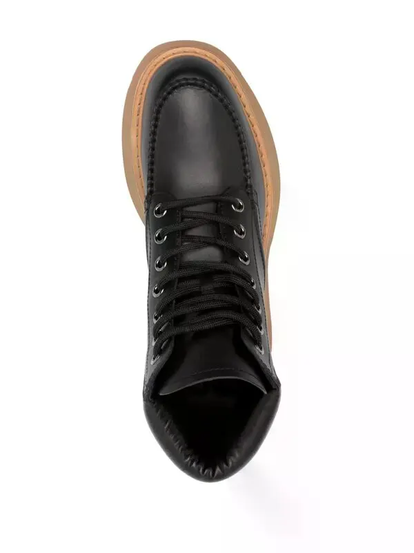 Alexander McQueen Leather Ankle Boots
