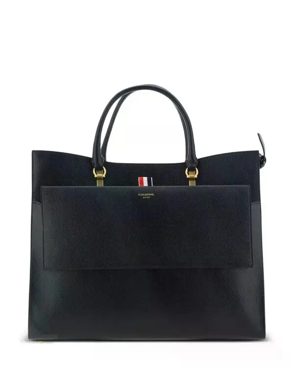 Thom Browne Large Duet Tote Bag - Black