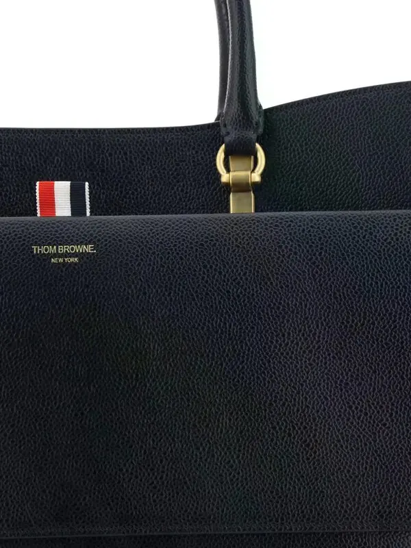 Thom Browne Large Duet Tote Bag - Black