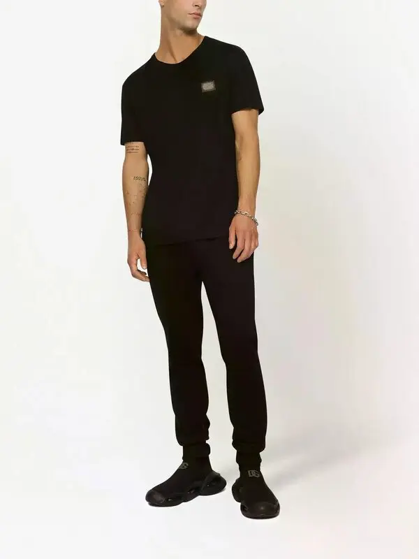 Dolce & Gabbana Logo-plaque Cotton T-shirt