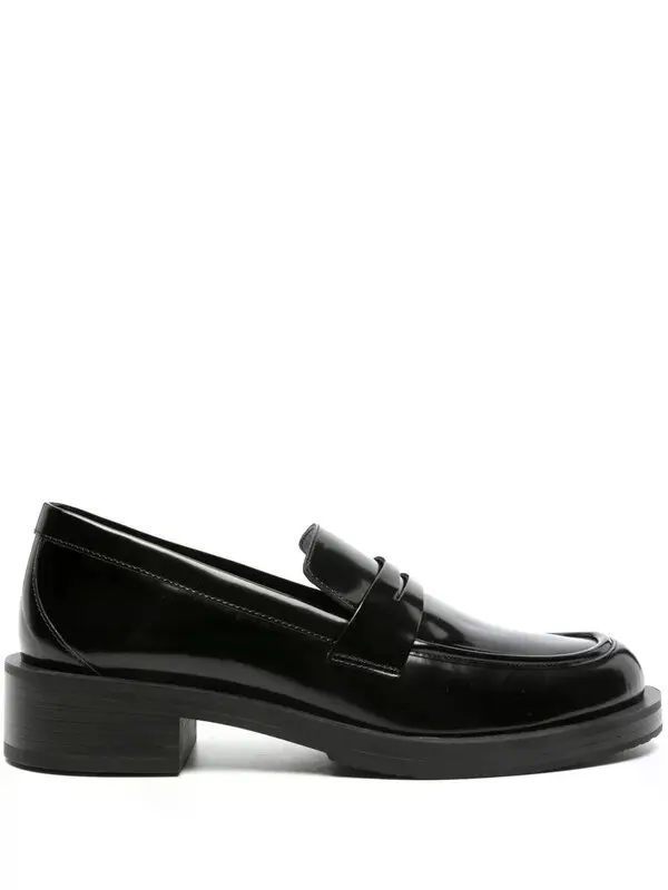 STUART WEITZMAN Palmer Bold Leather Loafers