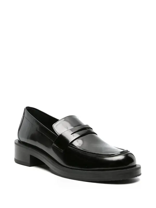 STUART WEITZMAN Palmer Bold Leather Loafers