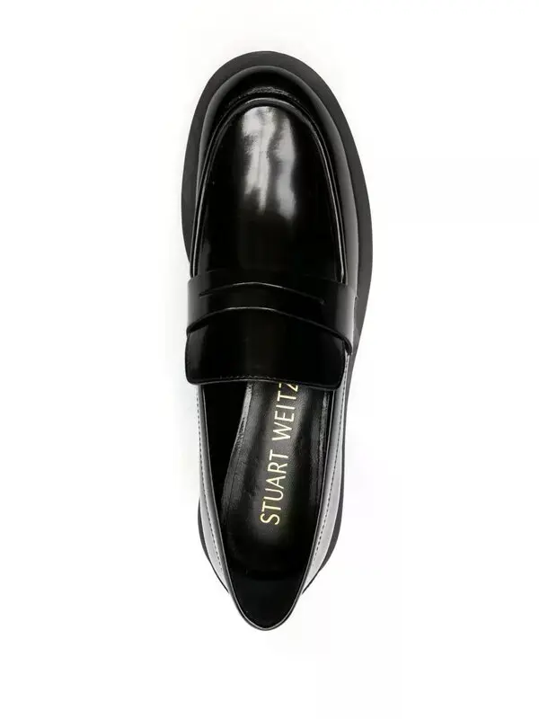 STUART WEITZMAN Palmer Bold Leather Loafers