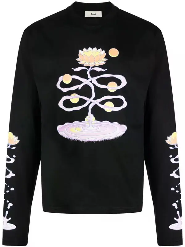 GMBH Graphic-print Jersey-knit Sweatshirt