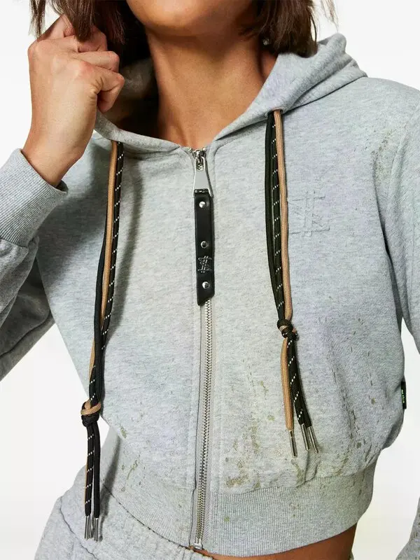 TWINSET Cotton Zip-up Hoodie