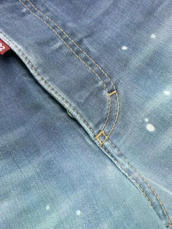 Dsquared2 Distressed Straight-leg Jeans
