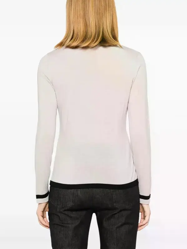 Max Mara Trimmed V-neck Cardigan - Neutrals