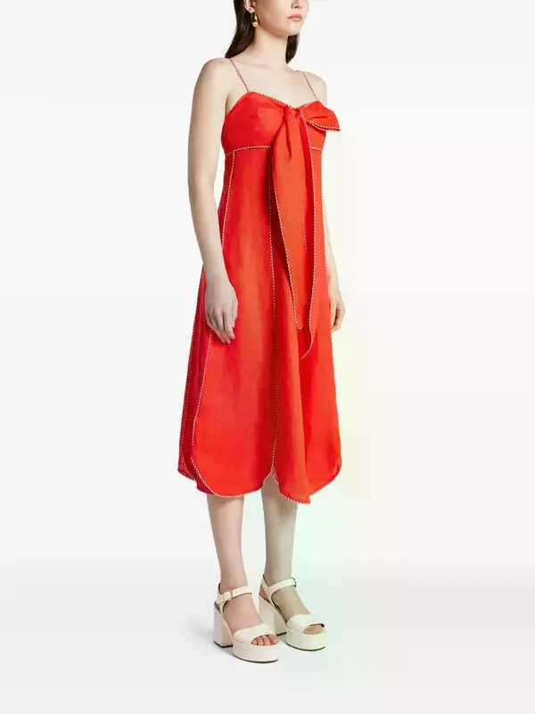 Farm Rio Linen Midi Dress