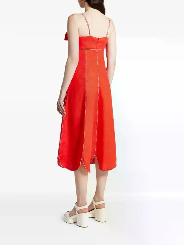 Farm Rio Linen Midi Dress