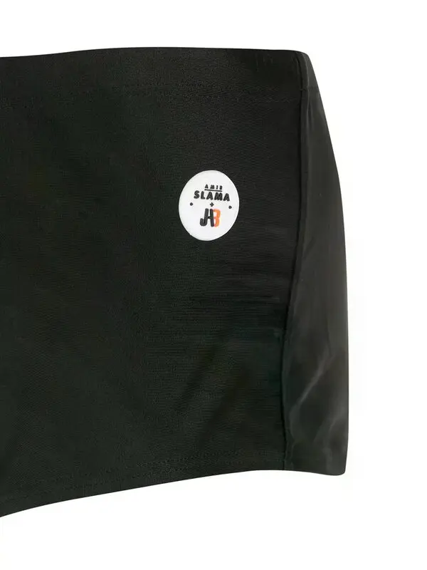 AMIR SLAMA Logo-patch Swimming Shorts