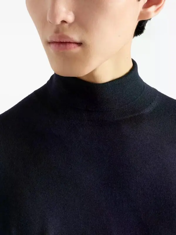 Prada Roll-neck Sweater - Blue
