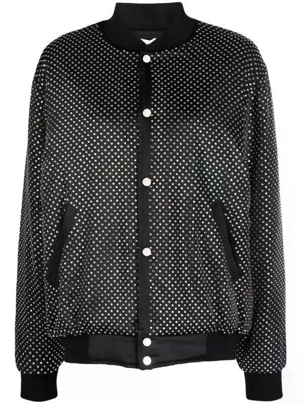 P.a.r.o.s.h Crystal-embellished Press-stud Bomber Jacket