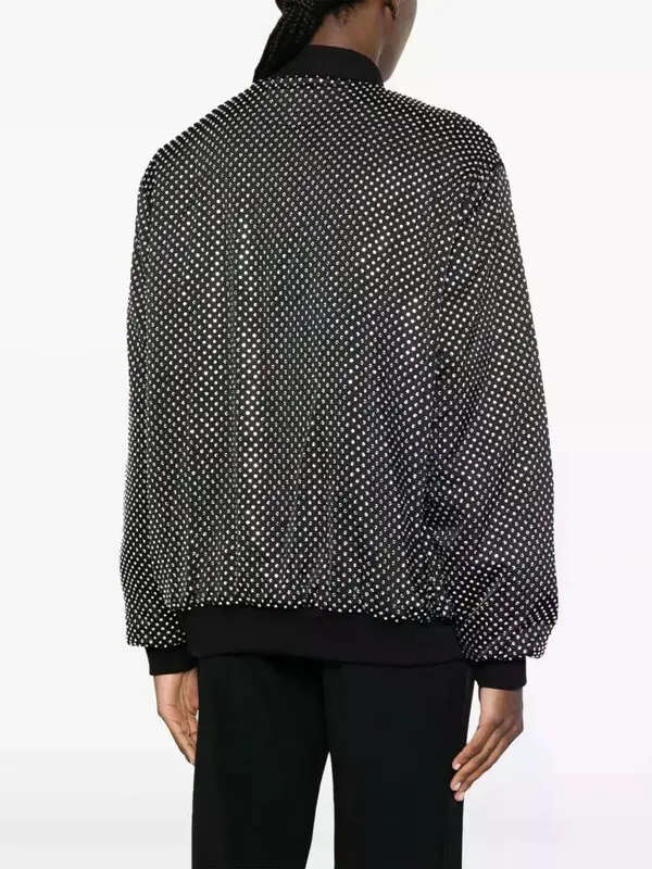 P.a.r.o.s.h Crystal-embellished Press-stud Bomber Jacket