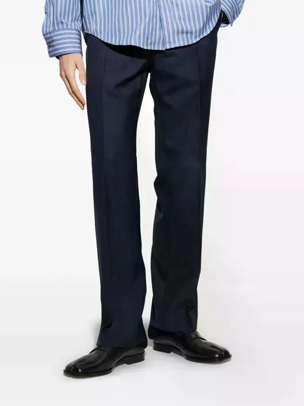 AMI Paris Tapered Pressed-crease Trousers