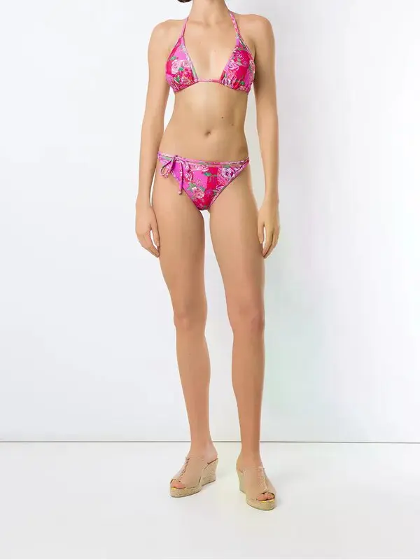 AMIR SLAMA Floral-print Bikini Set - Pink