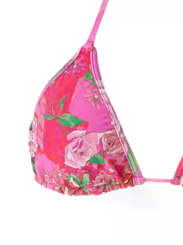 AMIR SLAMA Floral-print Bikini Set - Pink