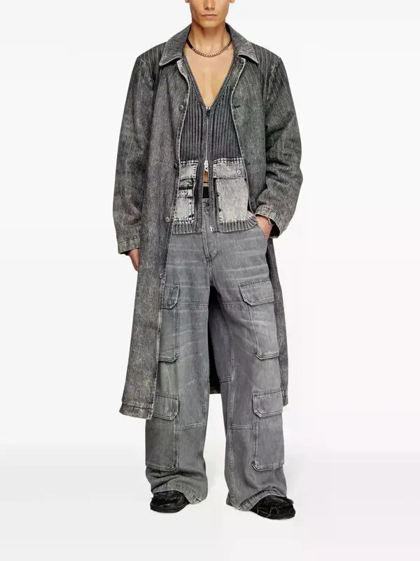 DIESEL® D-touch Wide Leg Cargo Jeans