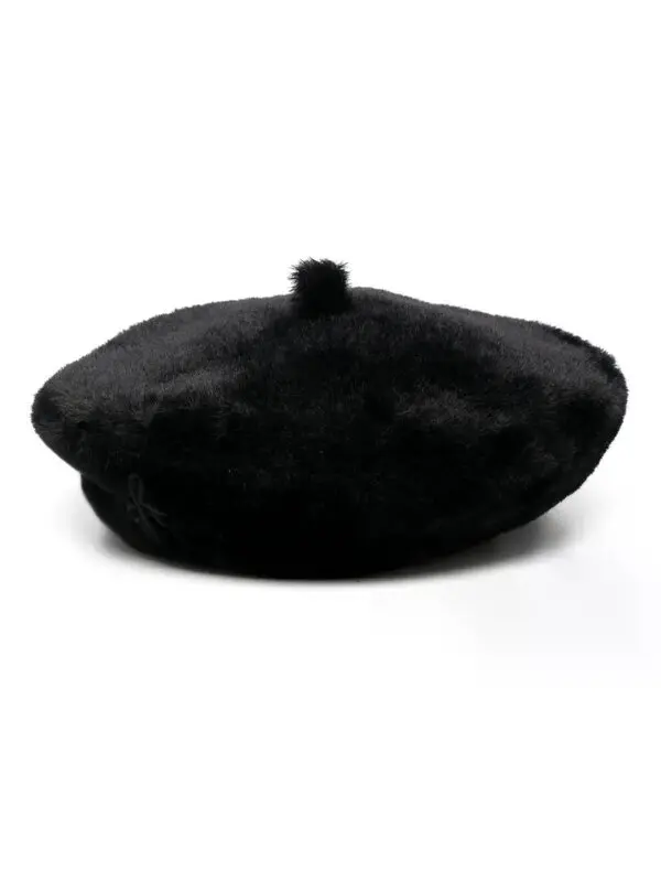 Ruslan Baginskiy Faux-fur Beret - Black