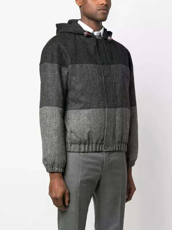 Thom Browne Padded Colour-block Panel Jacket