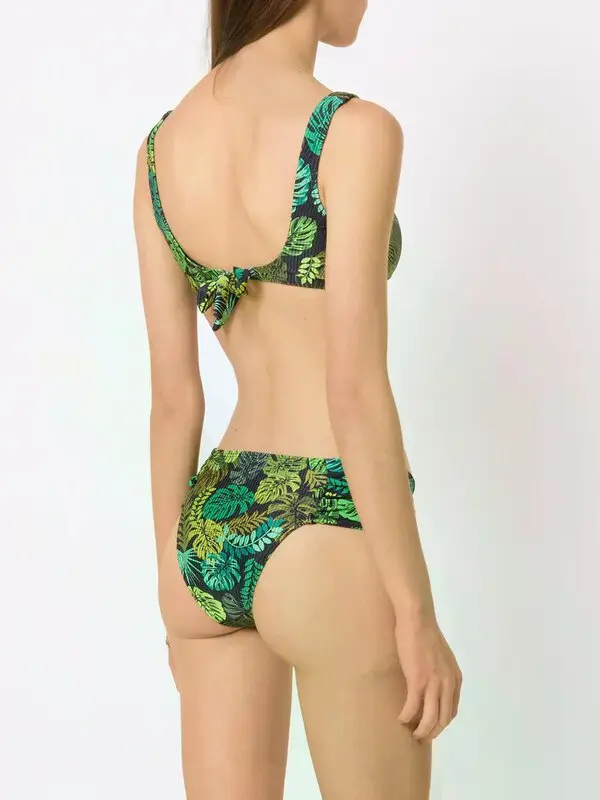 AMIR SLAMA Tropical Print Two-piece Bikini