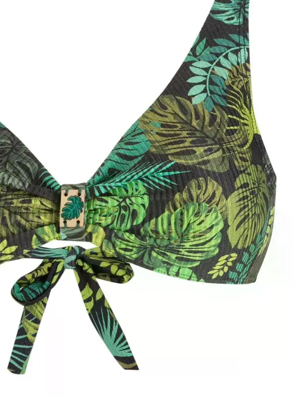 AMIR SLAMA Tropical Print Two-piece Bikini