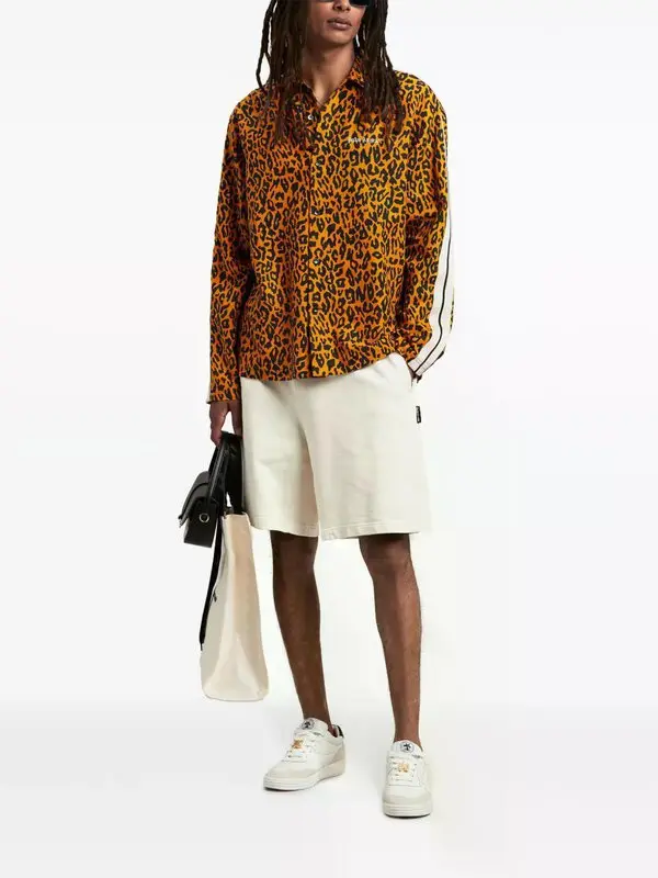 Palm Angels Cheetah-print Track Shirt
