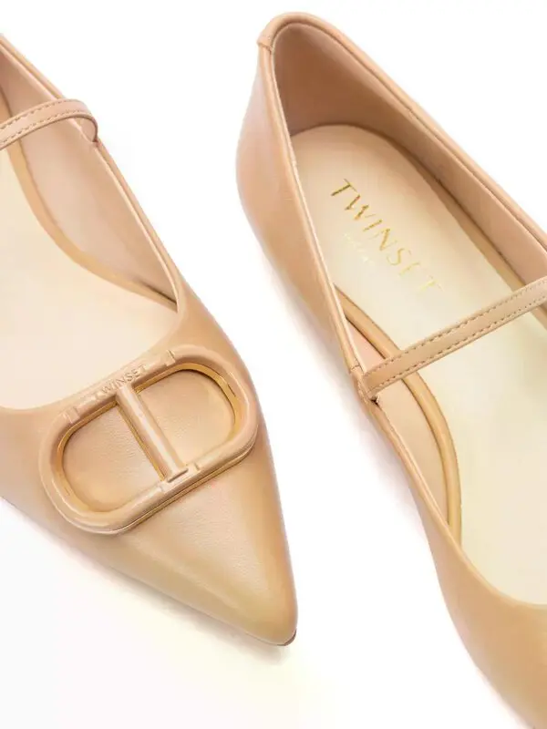 TWINSET Logo-plaque Ballet Flats