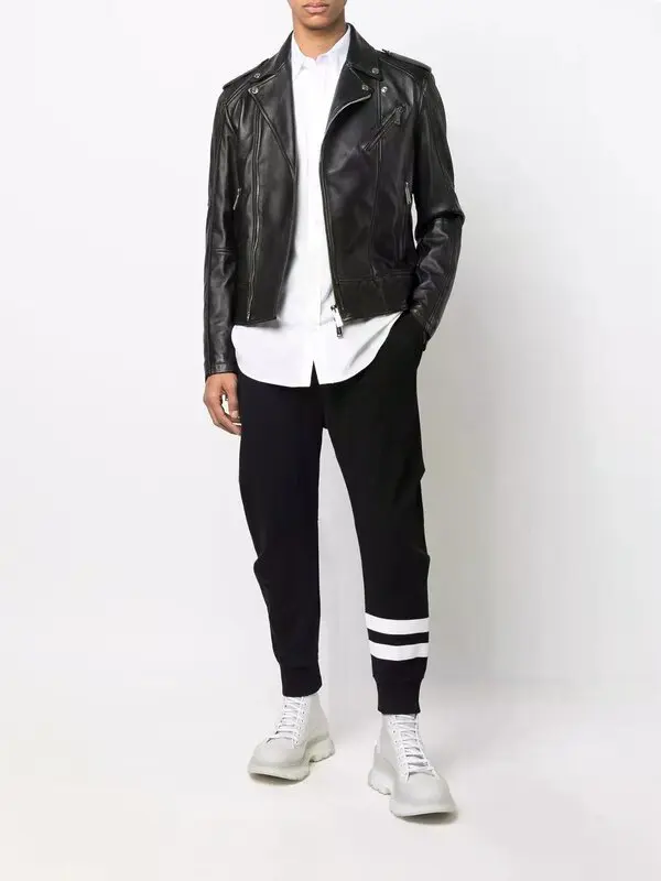 Dsquared2 Leather Biker Jacket