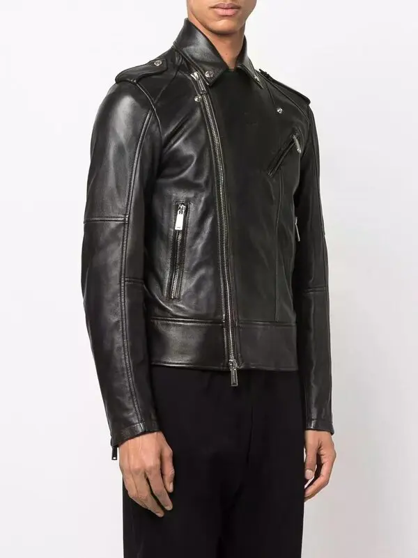 Dsquared2 Leather Biker Jacket