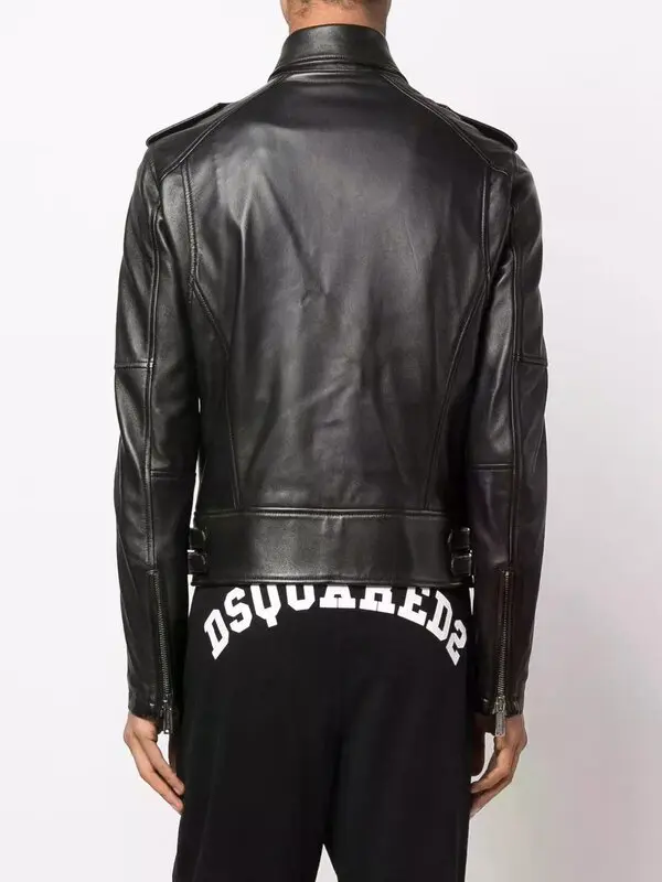 Dsquared2 Leather Biker Jacket