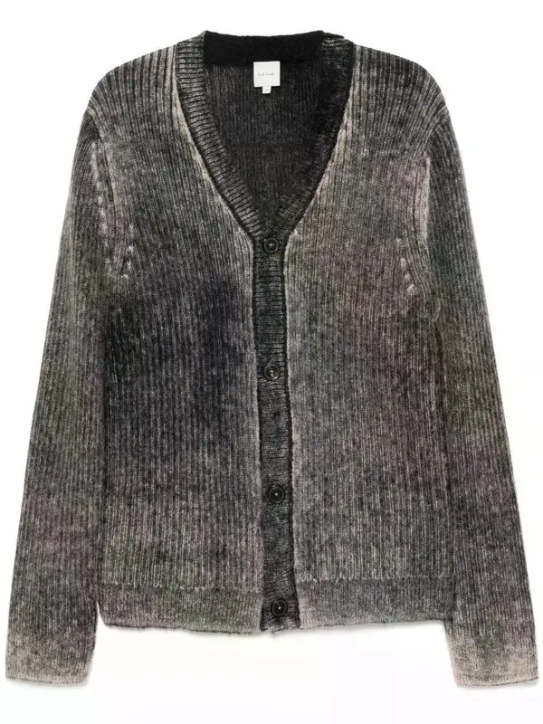 Paul Smith Acid-washed Printed-effect Cardigan