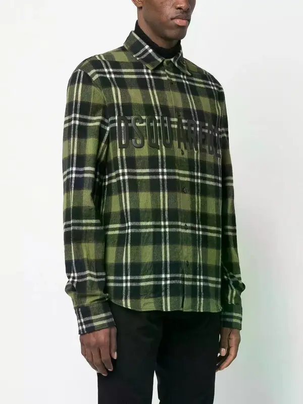 Dsquared2 Plaid-print Flannel Shirt
