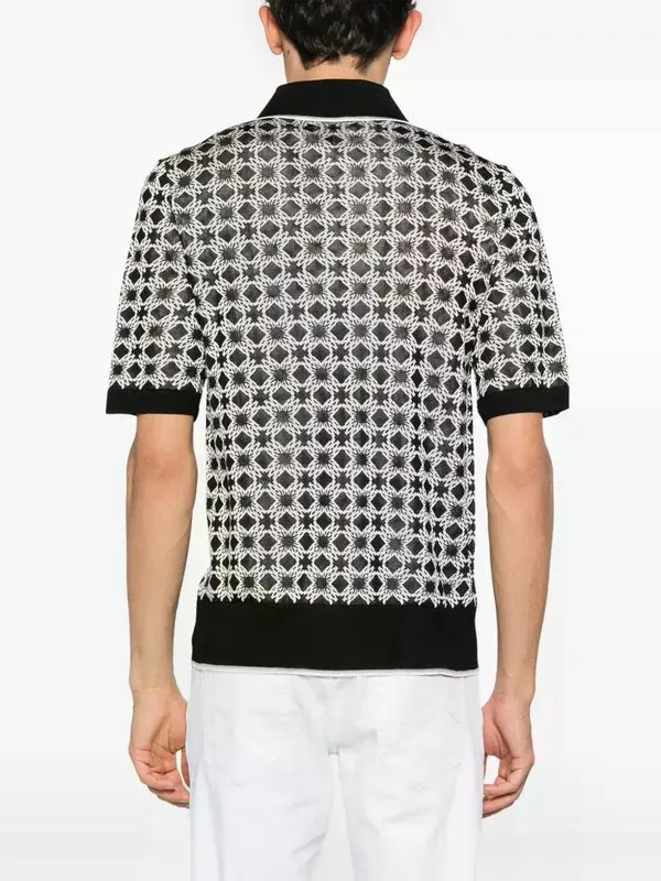 Amiri Patterned Polo Shirt