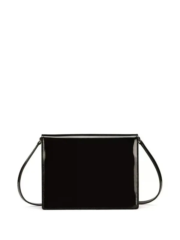 Dolce & Gabbana Logo Leather Crossbody Bag - Black