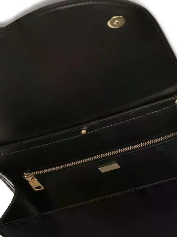Dolce & Gabbana Logo Leather Crossbody Bag - Black