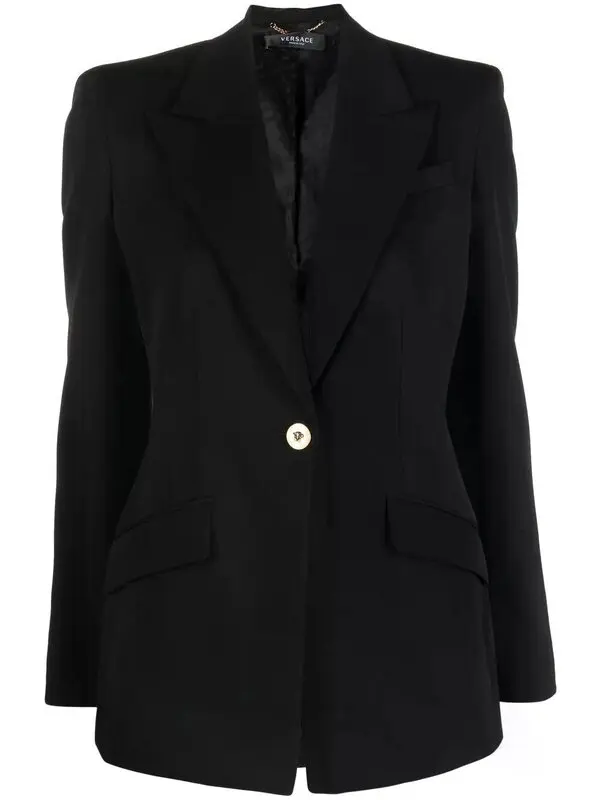 Versace Single-breasted Blazer - Black