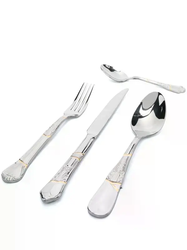SELETTI Kintsugi Cutlery Set - Silver