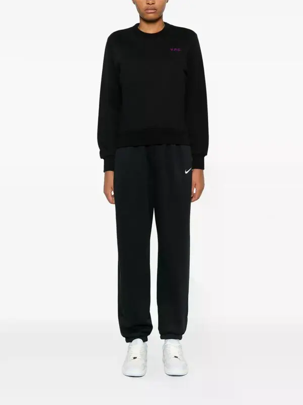 A.p.c. Flocked-logo Sweatshirt