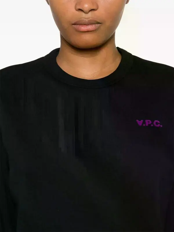 A.p.c. Flocked-logo Sweatshirt