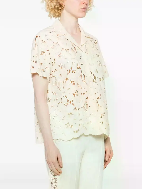 Moncler Floral Macramé Shirt