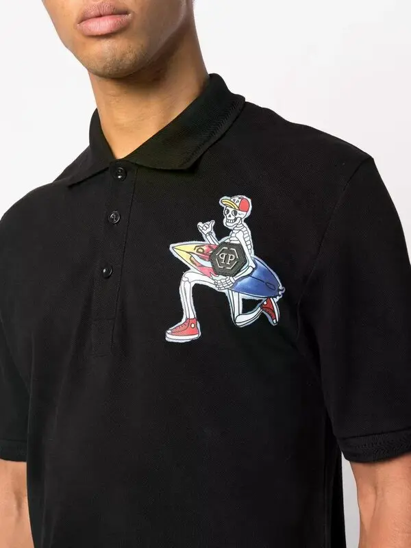 Philipp Plein Graphic-print Polo Shirt
