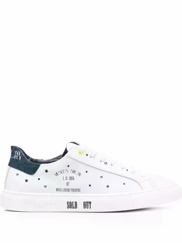 HIDE&JACK Logo-printed Leather Sneakers
