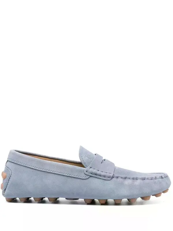 TOD'S Gommino Suede Driving Loafers - Blue