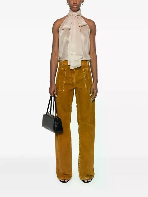 TOM FORD Pussy-bow Collar Sleeveless Blouse