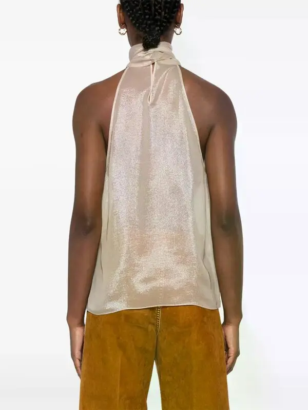 TOM FORD Pussy-bow Collar Sleeveless Blouse