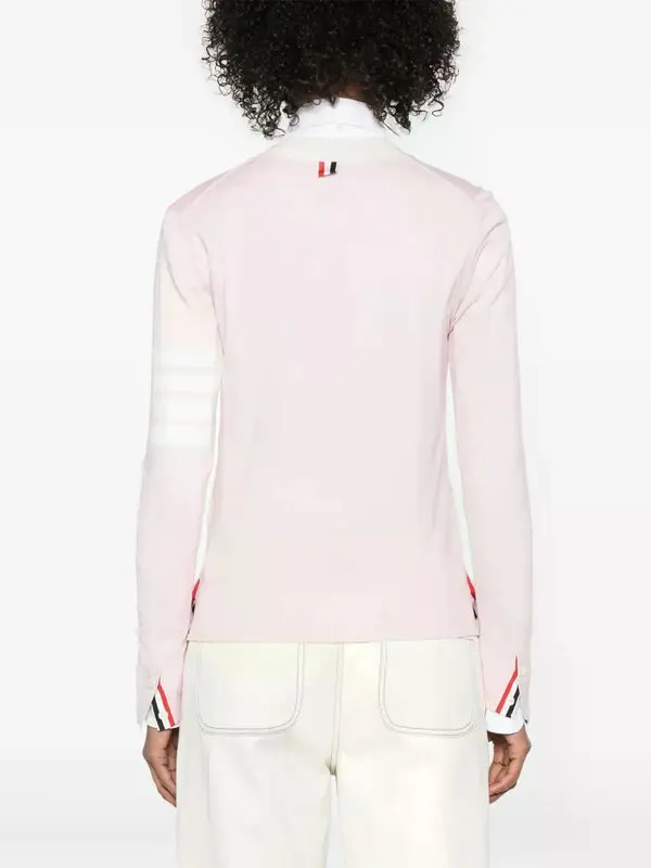 Thom Browne 4-bar Striped Fine-knitted Cardigan