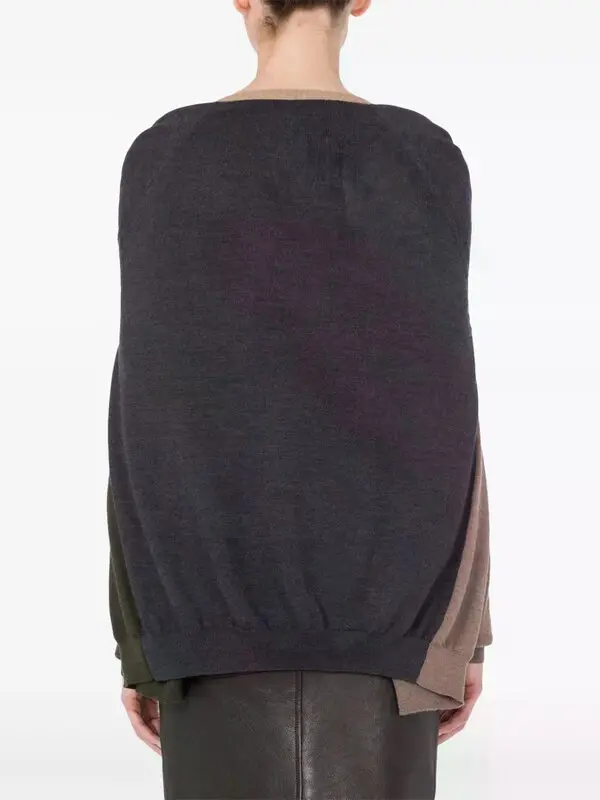 Moschino Layered Virgin Wool Cardigan