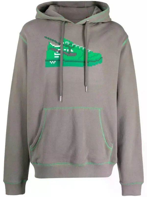 MOSTLY HEARD RARELY SEEN 8-BIT Sneaker-print Cotton Hoodie - Brown